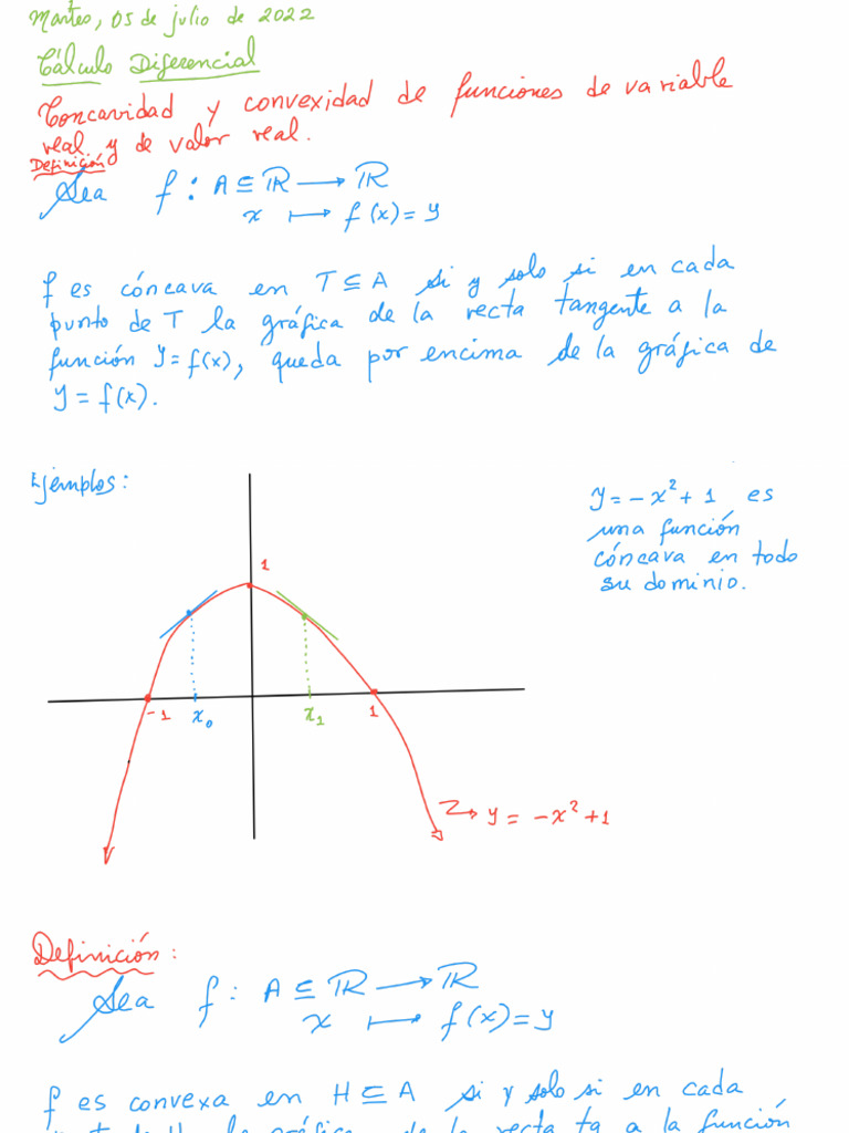 Concavidad y Convexidad de Funciones | PDF