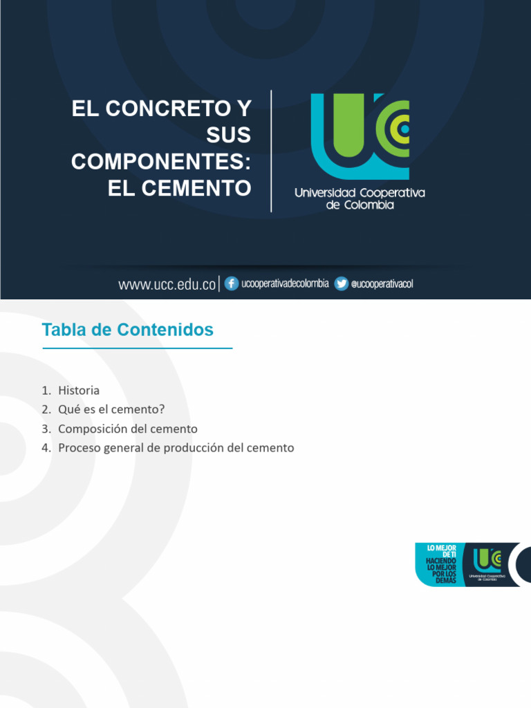 Oshcarg Componentes Del Concreto 2 Cemento 3 1 Pdf Cemento