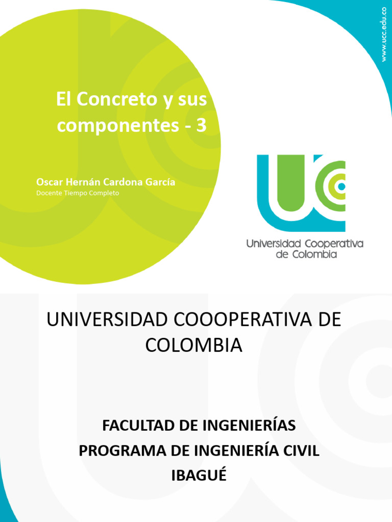OSHCARG - Componentes Del Concreto 4 - El Agua | PDF | Hormigón | Cemento