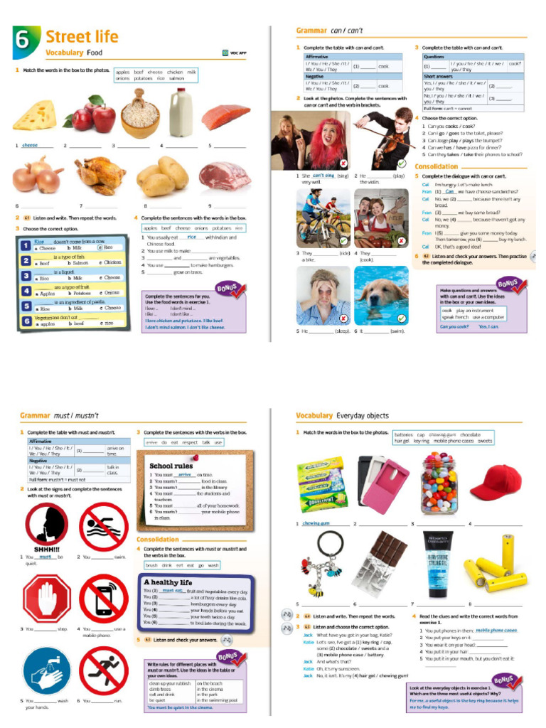ESSENTIAL PRACTICE SPECTRUM 1 UNIT 6 | PDF