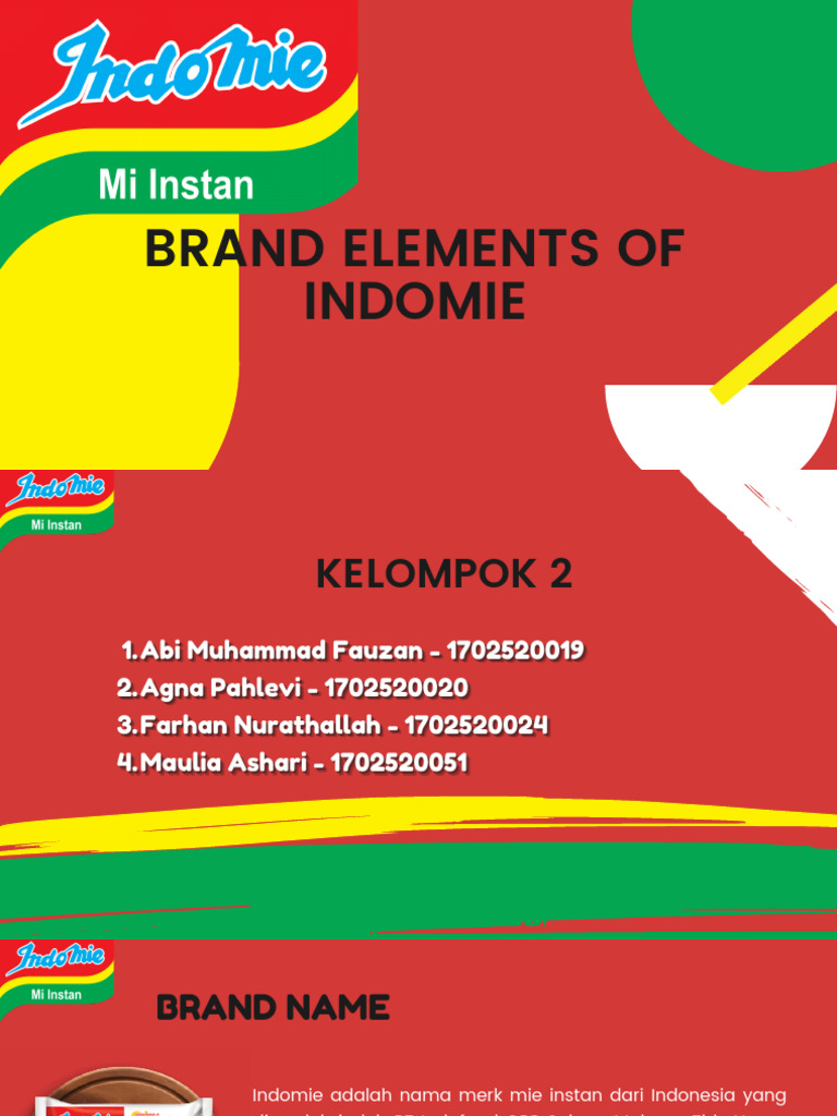 Elemen Merek Indomie dan Strateginya | PDF