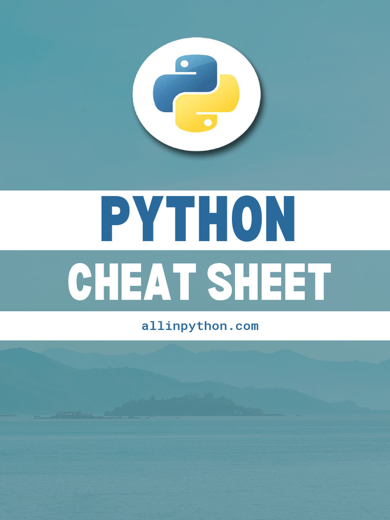 Python Cheat Sheet | PDF | Mathematical Logic | Computer Programming
