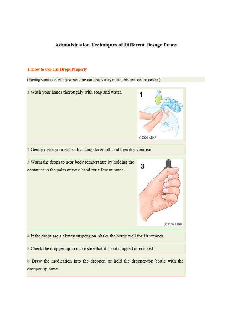 Proper Administration of Dosage Forms | PDF | Rectum | Breathing