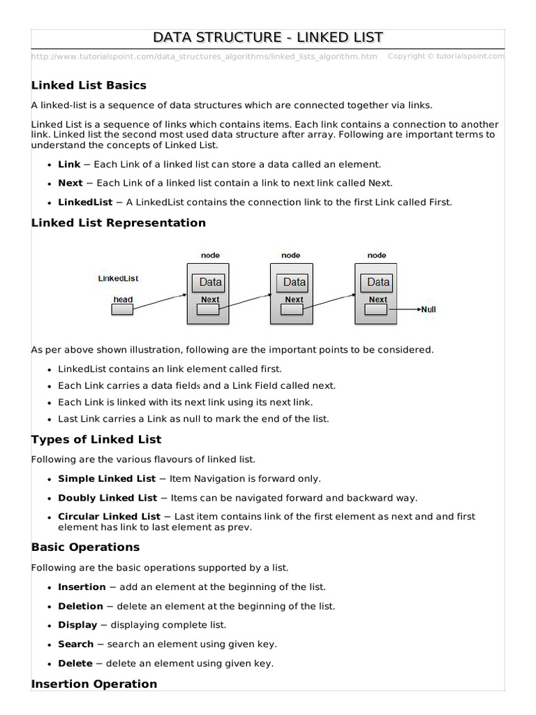 Linked Lists Algorithm Pdf Computer Science Computer Data 4538