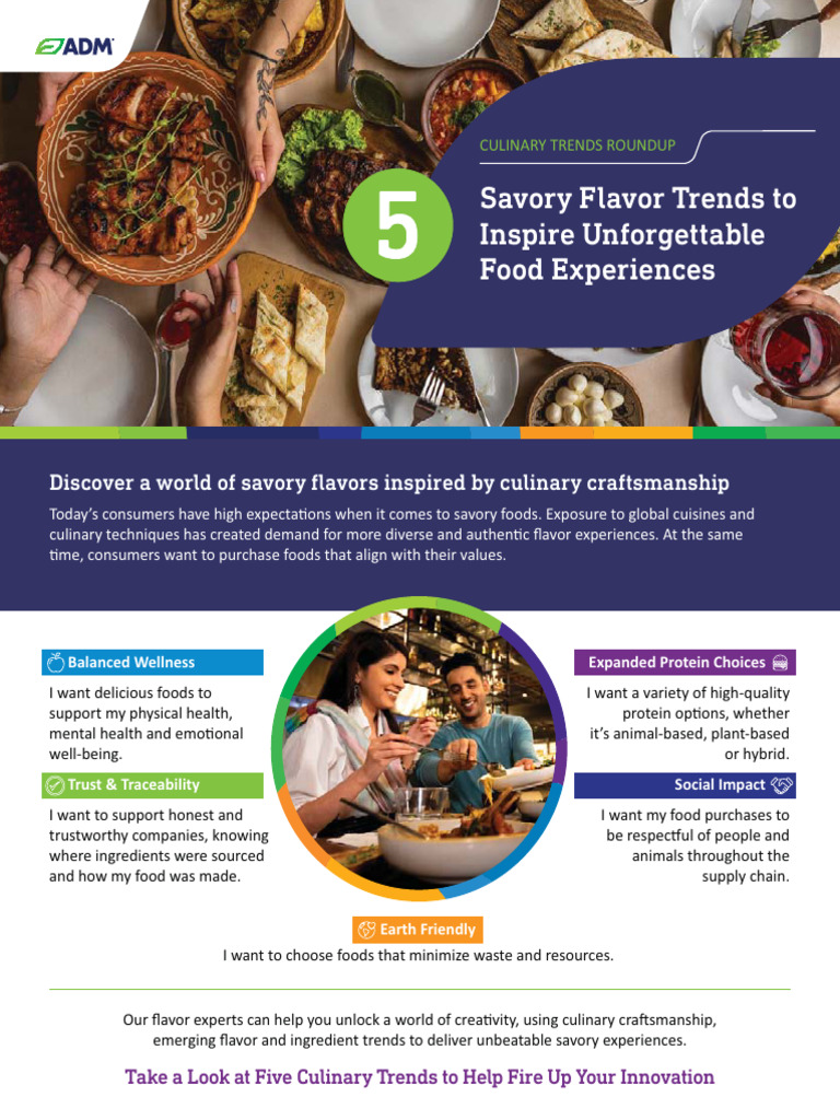 ADM+Savory+Flavor+Trends Final 482kb FCBCISF3308E | PDF | Food Industry ...