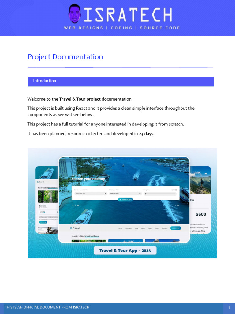 New Project Documentation - Travel and Tour | PDF | Websites | World ...