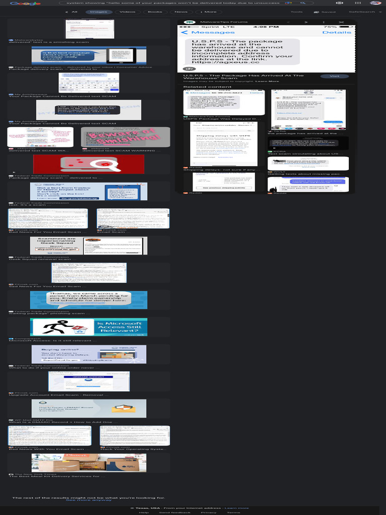 System Showing Hello Some of Your Packages Won't Be Delivered Today Due To Unsuccessful Records ...