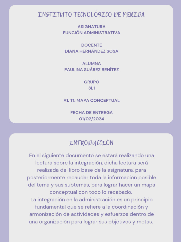 A1.t1.mapa Conceptual - Suarez Benitez Paulina | PDF | Calidad (comercial) | Gestión de recursos ...