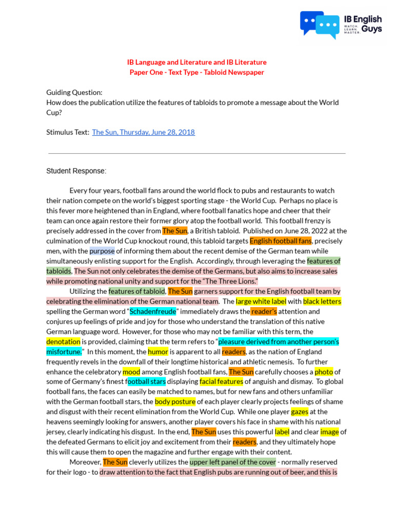 Analyzing Tabloid Features in The Sun | PDF
