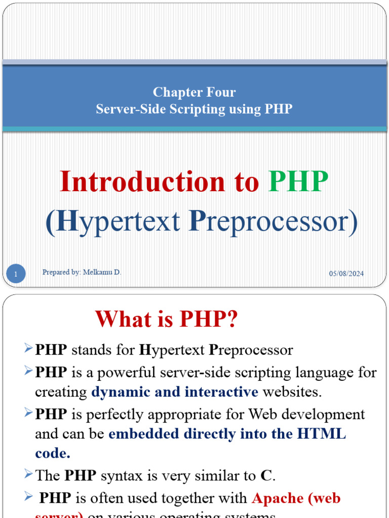 Chapter 4 PHP | Download Free PDF | Control Flow | Parameter (Computer Programming)