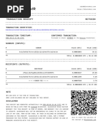 Bitcoin Transaction Receipt Details | PDF