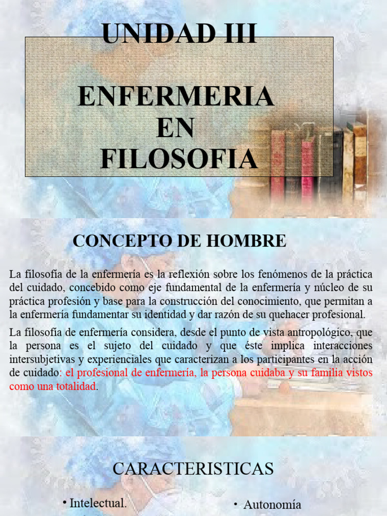 Unidad III Filosofia en Enfermeria | Descargar gratis PDF | Enfermería | Homeostasis