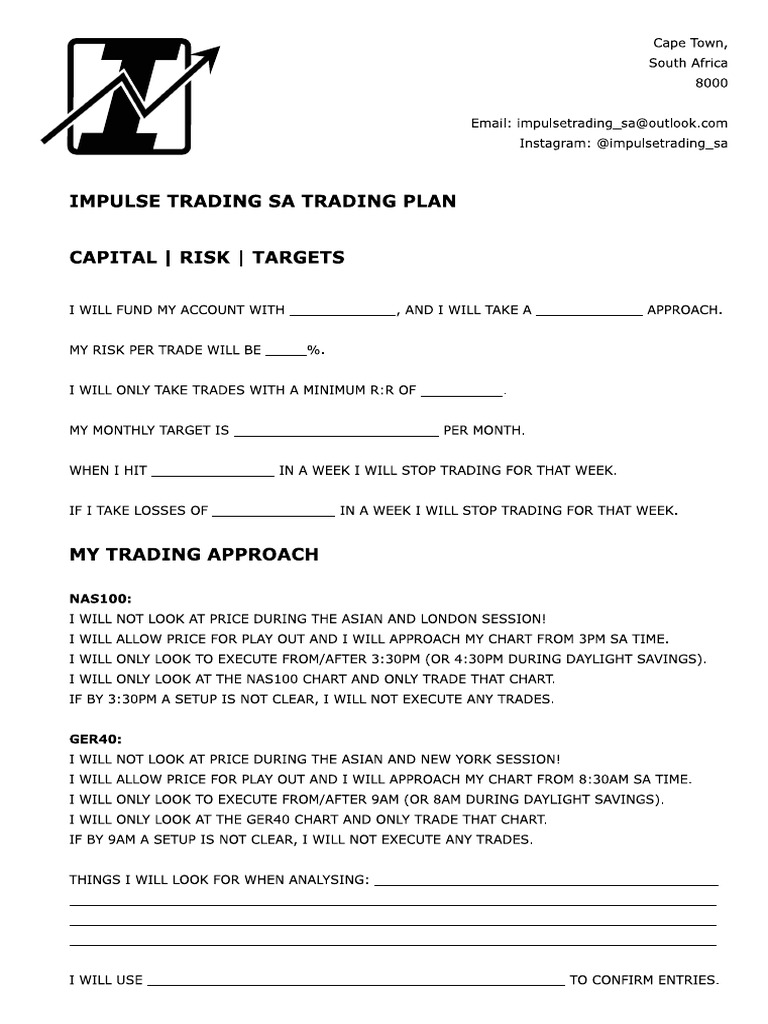 22 - Impulse-Trading-Plan-Template | PDF