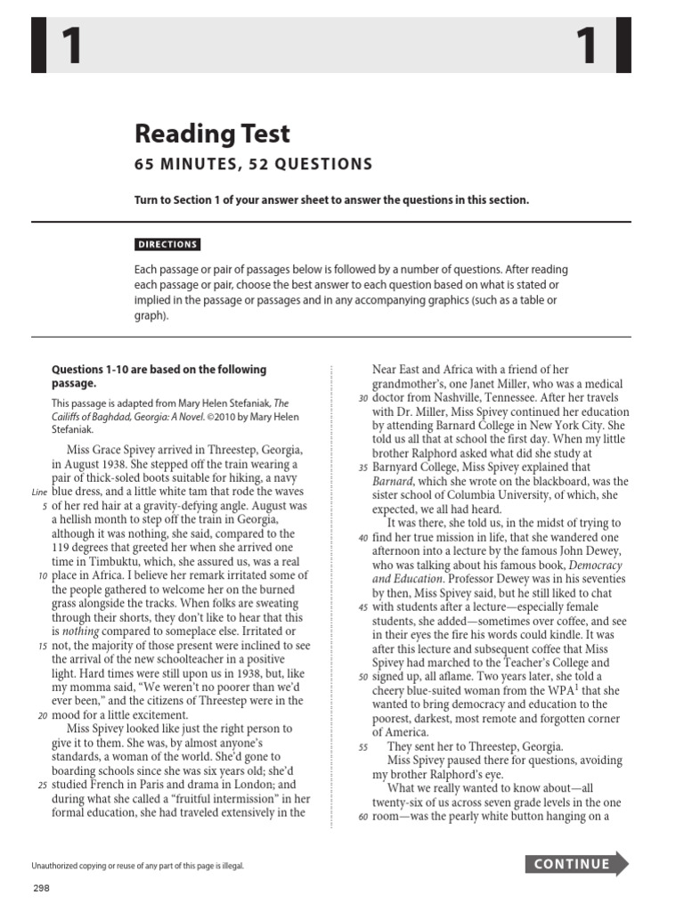 Sat Test 10 Reading | PDF | Public Transport | Traffic