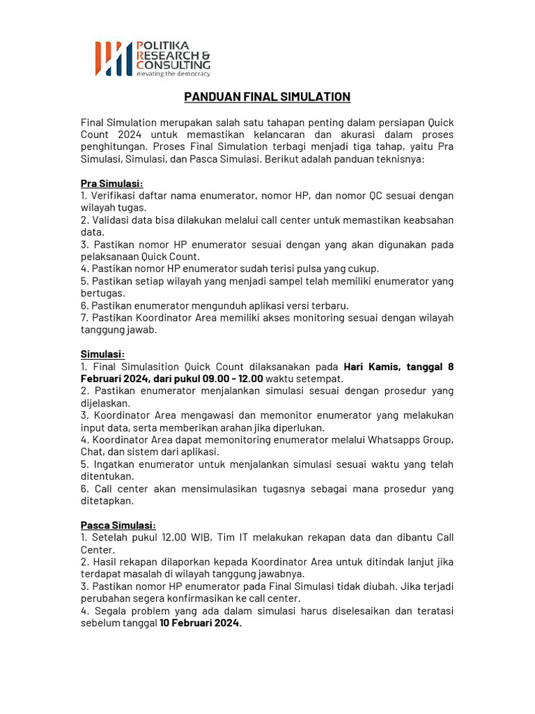 Panduan Final Simulation | PDF | Bisnis | Komputer