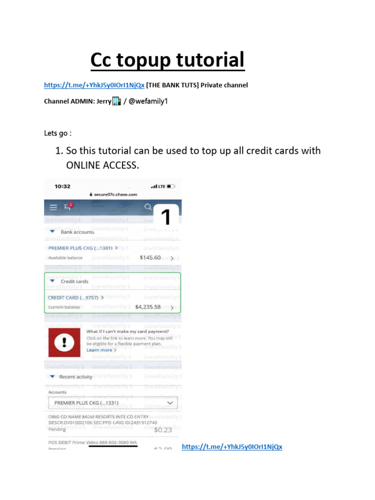 CC Topup Tutorial | PDF | Career & Growth | Business