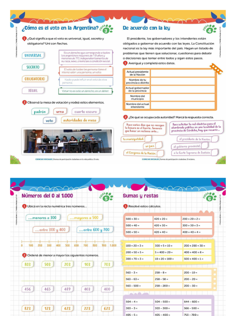 Cuadernillo 3ro A | PDF