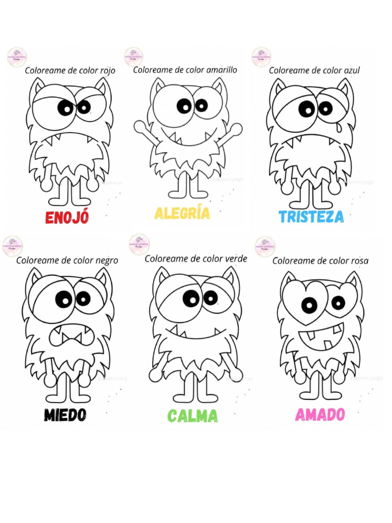 Planilla de Emociones | PDF