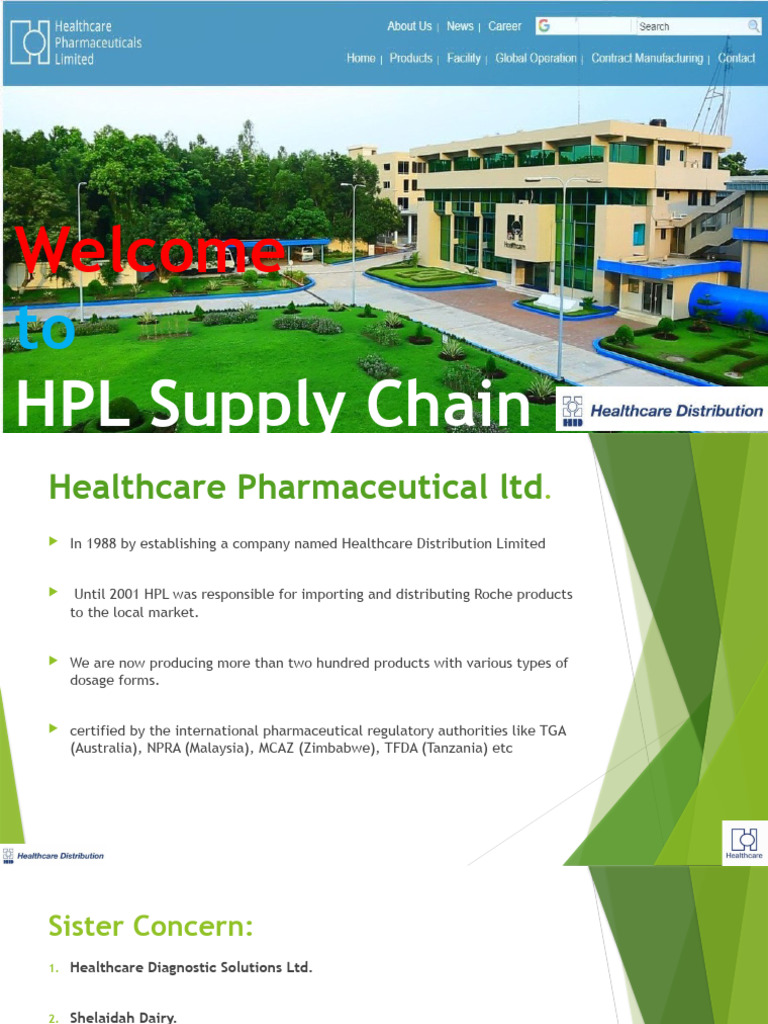 HPL Supply Chain Overview and Operations | PDF