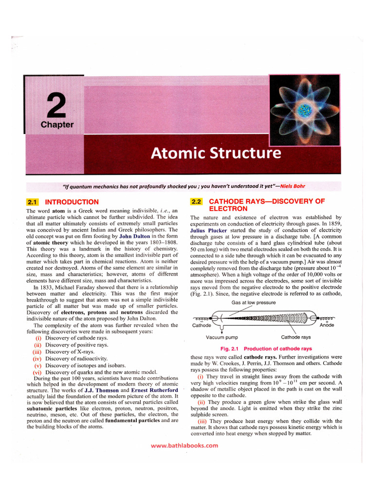 Structure of Atom | PDF