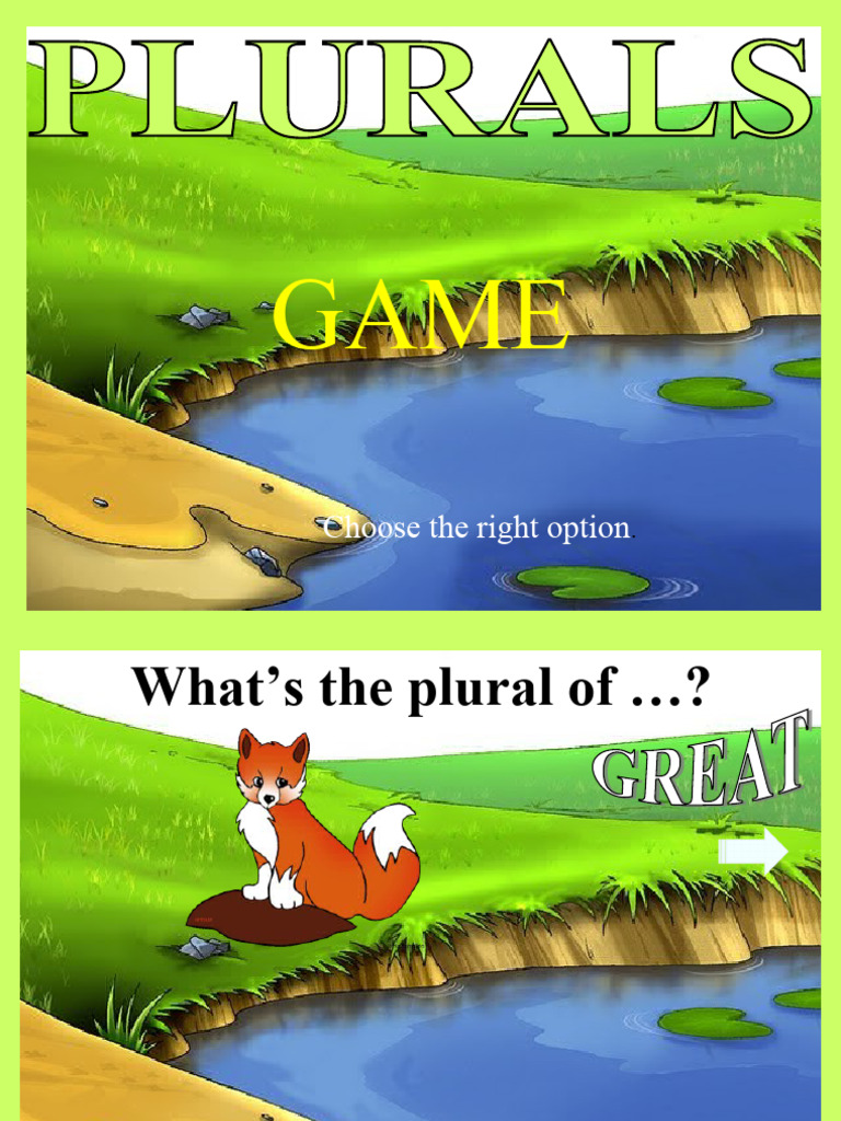Plural Nouns Quiz Game | PDF | General Fiction