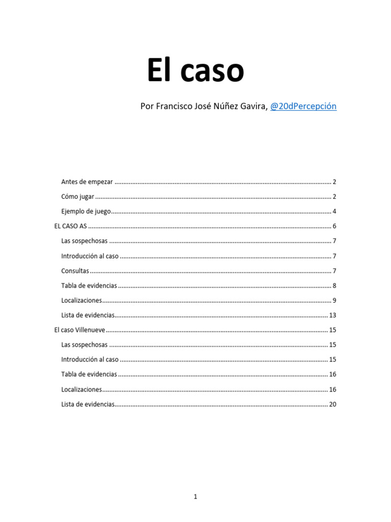 El Caso | PDF