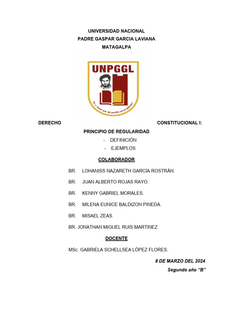 D - C. Principio de Regularidad Jurídica | PDF | Constitución | Debido ...