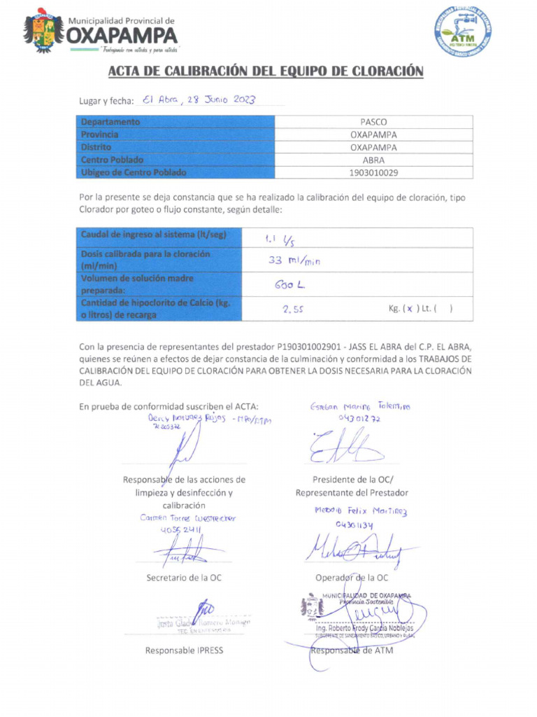 Calibración - El Abra | PDF