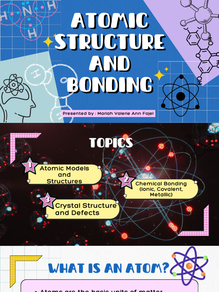 Atomic Structure and Bonding (1) | PDF | Chemical Bond | Chemistry