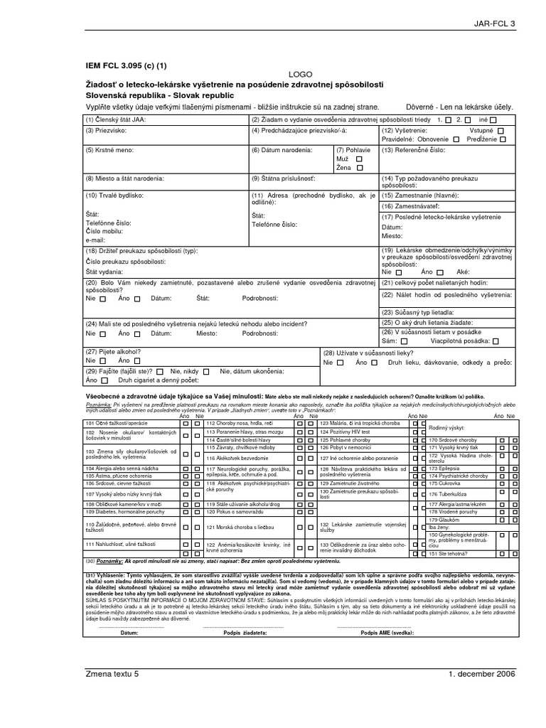 Žiadosť o Let - Lek Vysetrenie | PDF