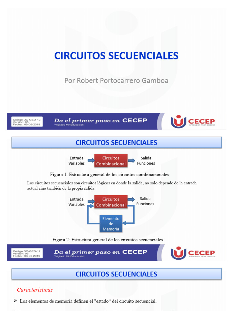 Circuitos Secuenciales | Descargar gratis PDF | Electrónica digital | Ingenieria Eléctrica
