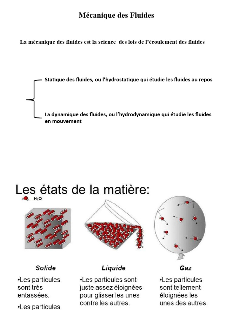 Les Fluide | PDF | Méthodes et références pédagogiques | Sciences et ...