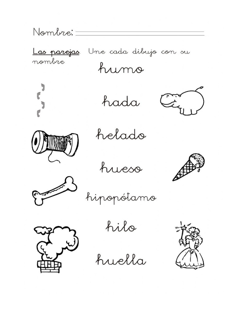 Lectoescritura Letra H | PDF