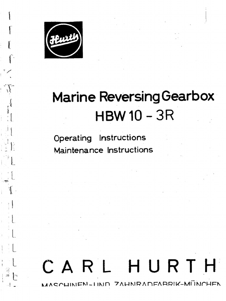 Hurth HBW10-3R Gearbox | PDF