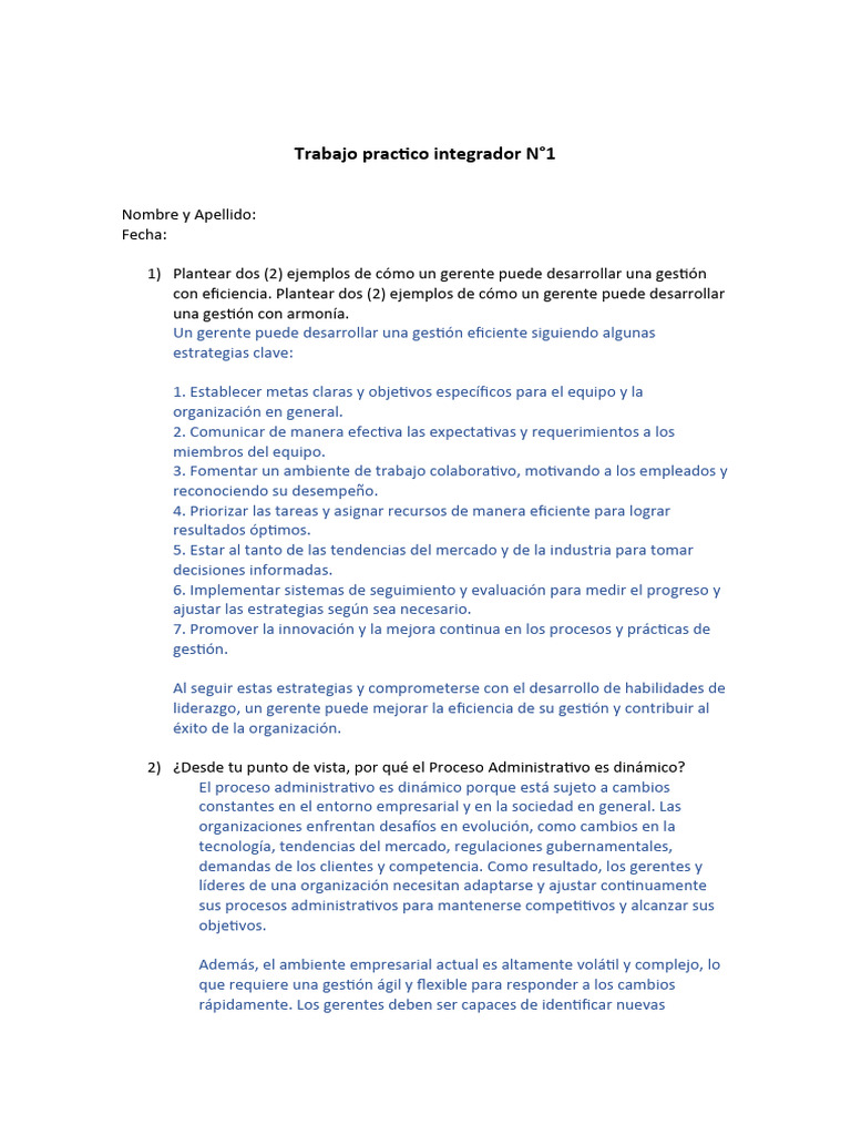 Trabajo Practico Integrador N°1 | PDF | Sistema | Business