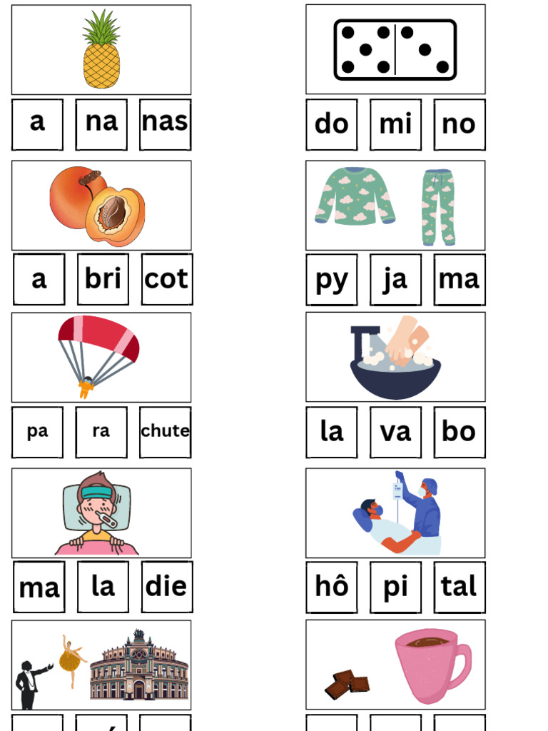 Activité Syllabes Lecture11 | PDF