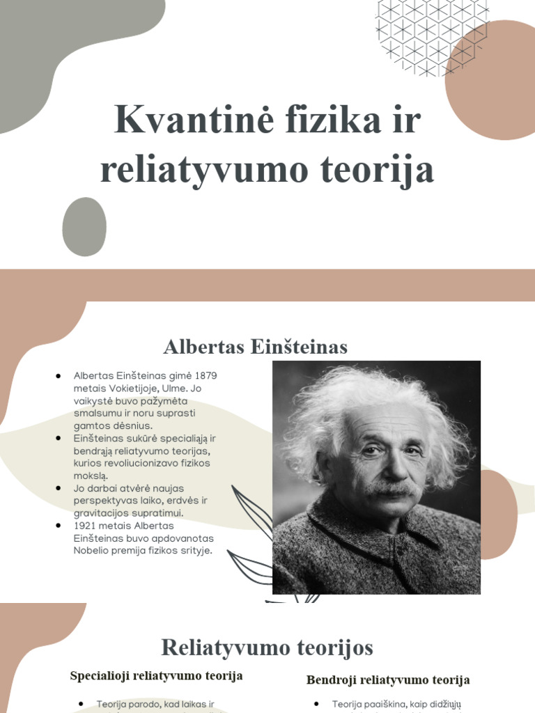 Kvantine Fizika Pristatymas | PDF
