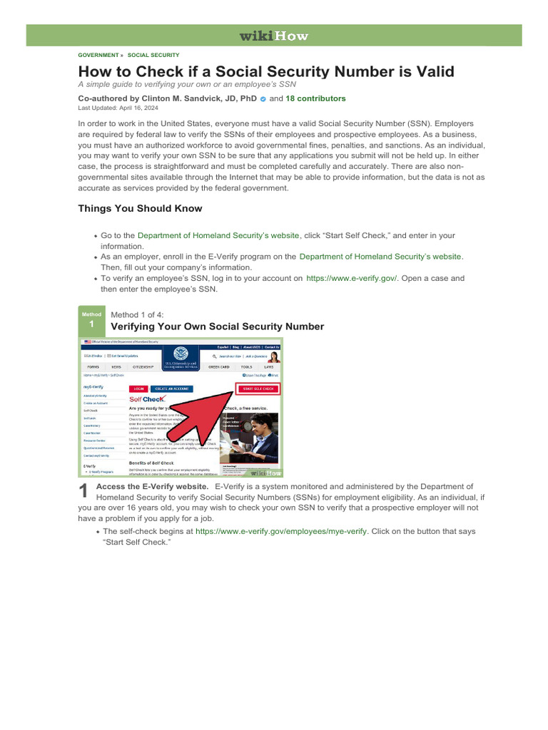 Verify A Social Security Number | PDF | E Verify | Social Security Number