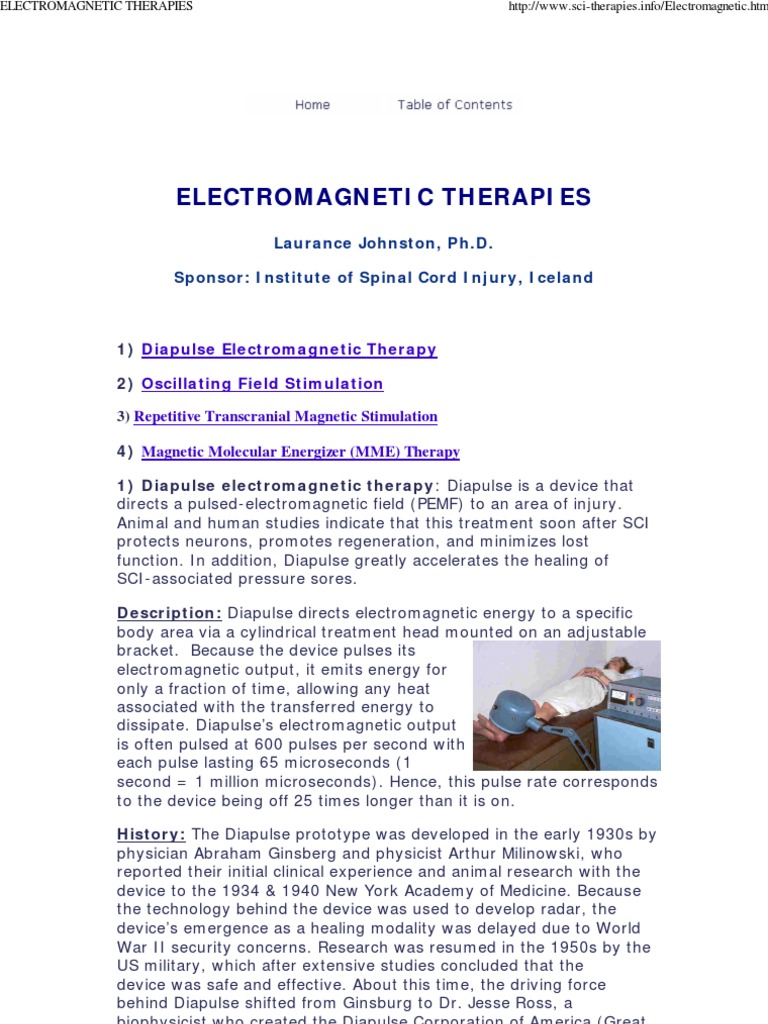 Clinical Trials - Electromagnetic Therapies | PDF | Neuron | Animal Anatomy