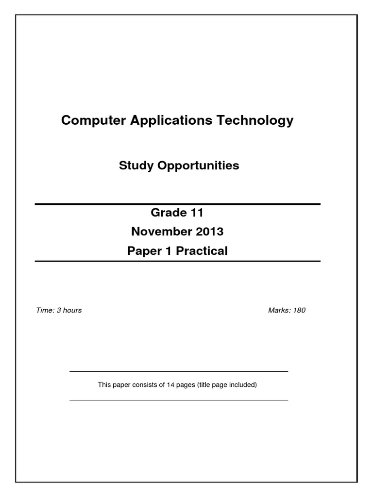 Grade 11 Computer Applications Exam | PDF | Html Element | Html
