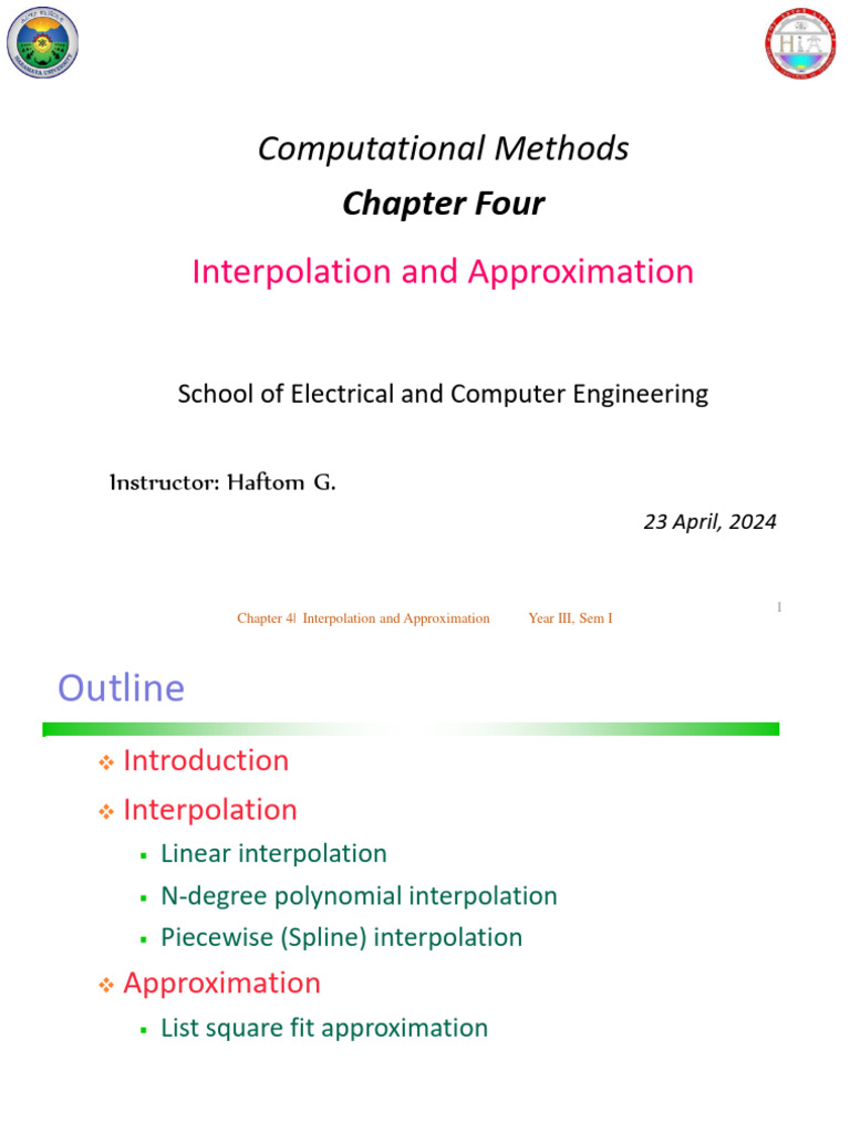 Chapter_4_Interpolation and Approximation | PDF | Interpolation ... Chapter_4_Interpolation and Approximation | PDF | Interpolation ...