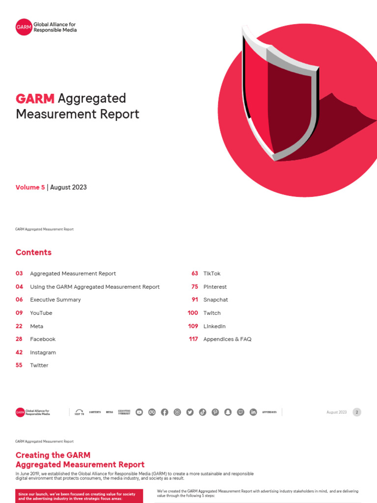 GARM Vol 5 Aggregated Measurement Report | Download Free PDF | You Tube | Media (Communication)
