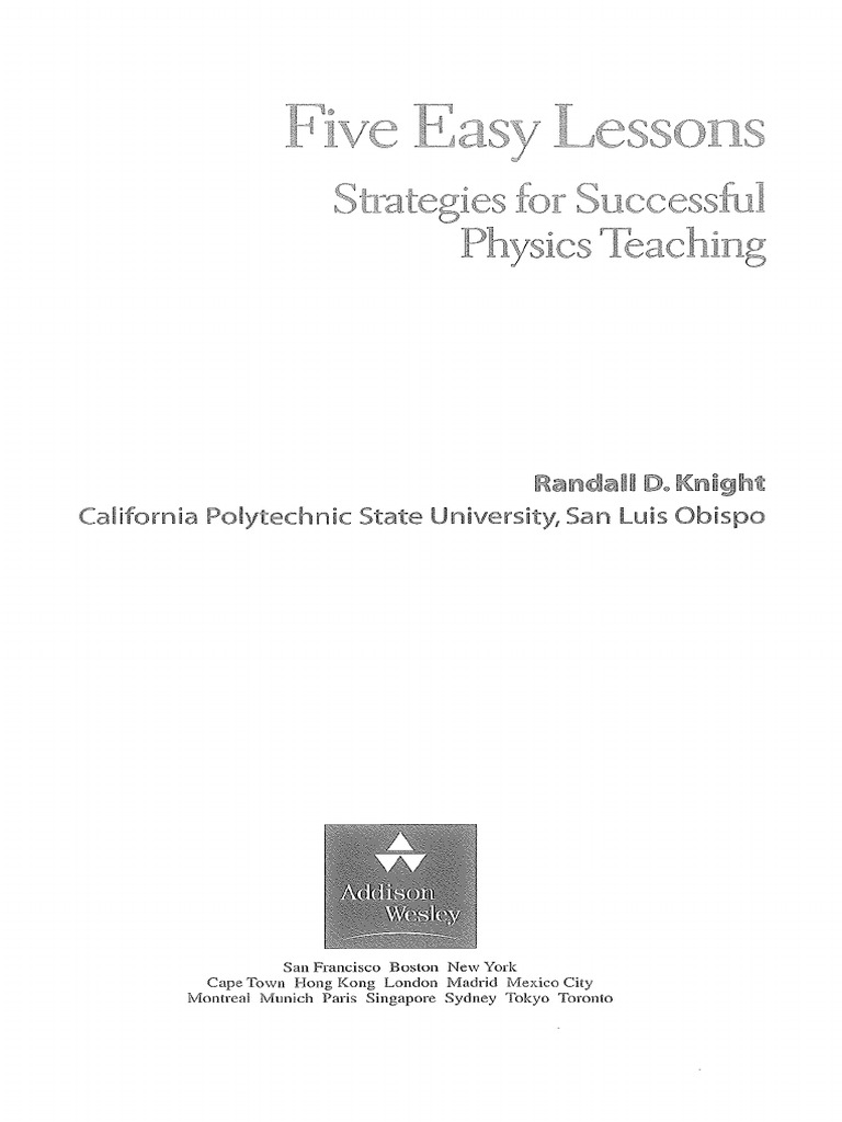 Randall D. Knight - Five Easy Lessons - Strategies For Successful ... Randall D. Knight - Five Easy Lessons - Strategies For Successful ...