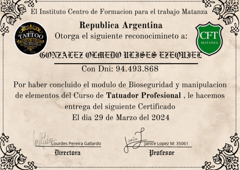 Gonzalez Olmedo Ulises Ezequiel | PDF