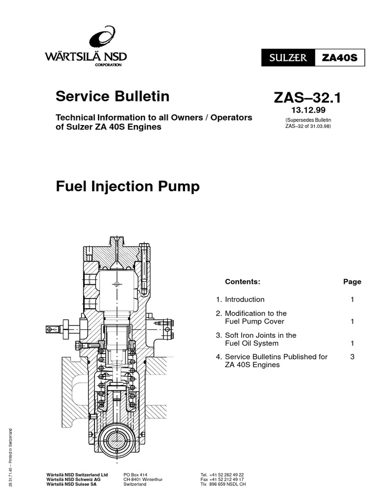 Fuel Injection Pump | PDF | Piston | Cylinder (Engine)