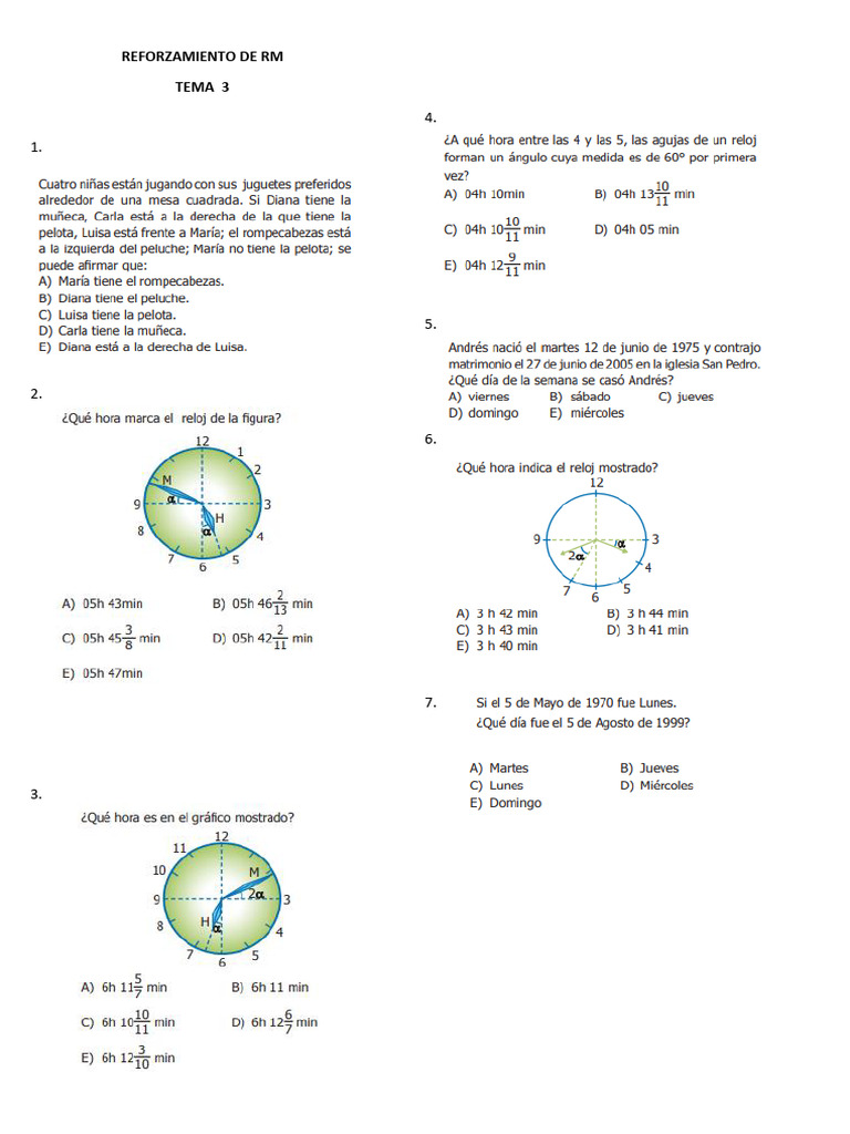 RM Material - Verano Tema 3 | PDF