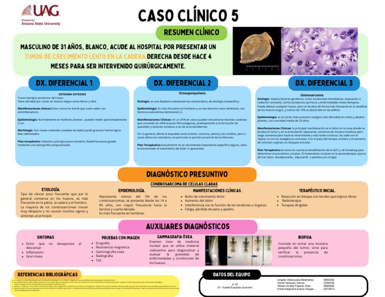 Caso 5 | Descargar gratis PDF | Terapia | Hueso