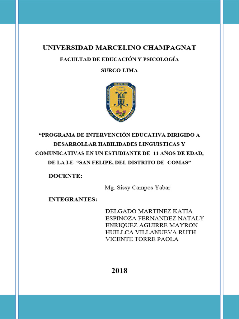 PROGRAMA HABILIDADES LINGUISTICAS Y COMUNICATIVAS - Corregido 05-11 ...