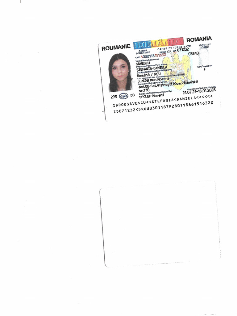 CNI SAVESCU Stefania Daniela | PDF