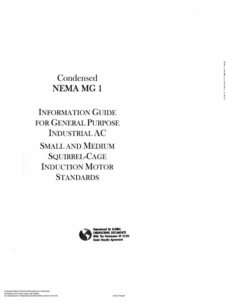 NEMA MG1 Motores Induccion | PDF | License | Copyright